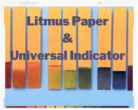 What S A Litmus Paper And Universal Indicator