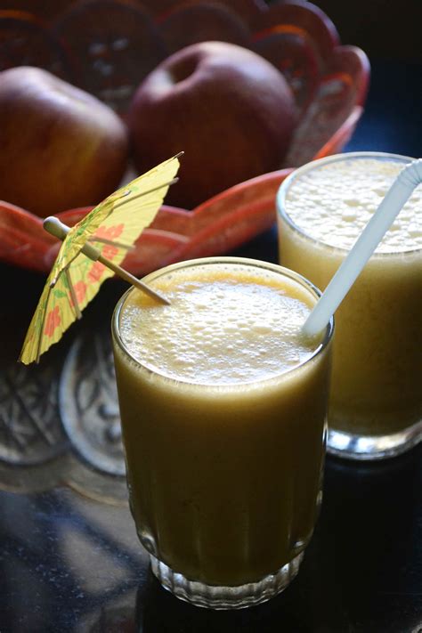 Sugar Free Apple Orange Smoothie Recipe Gayathris Cook Spot