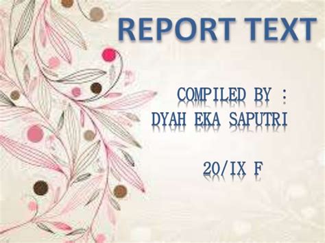 report text
