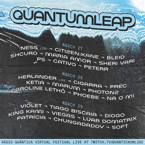 Livestream Quantumleap R Dio Qu Ntica Virtual Festival Lisbon At