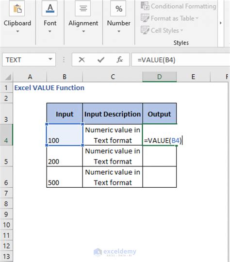 How To Use VALUE Function In Excel Common Examples ExcelDemy