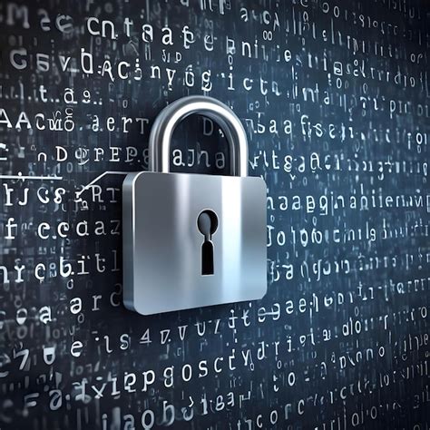 Cybersecurity Background With Data Encryption Premium Ai Generated Vector