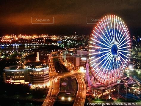 みなとみらいの観覧車と夜景の写真・画像素材[6376586] Snapmart（スナップマート）