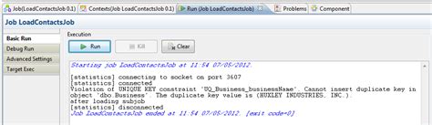 Bekwam Blog Handling Database Warnings With Talend Open Studio