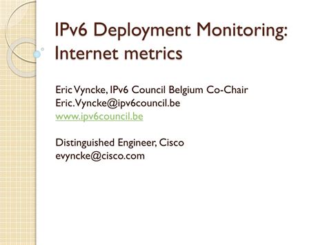 PPT IPv6 Deployment Monitoring Internet Metrics PowerPoint Presentation ID 4310722