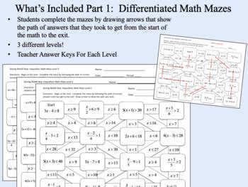 Solving Multi Step Inequalities Activity Bundle By Classroom