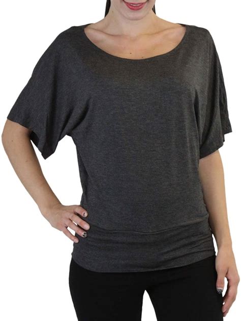 ToBeInStyle Women S Oversized Off The Shoulder Dolman Blouse Walmart