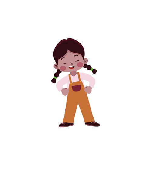 Standing Smiling Girl 20004106 Png