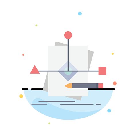 Algorithm Business Foretelling Pattern Plan Flat Color Icon Vector