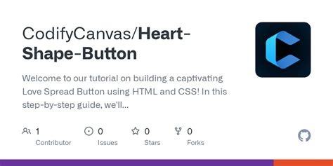 Github Codifycanvasheart Shape Button Welcome To Our Tutorial On