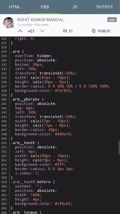 Boyscharacter Design 🤯 Using Html Css Shorts Coding Programming