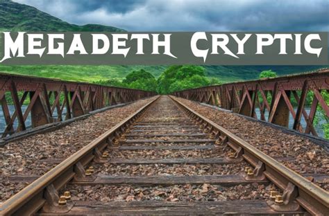 Megadeth Cryptic Font FFonts Net