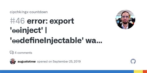Error Export Inject Defineinjectable Was Not Found In