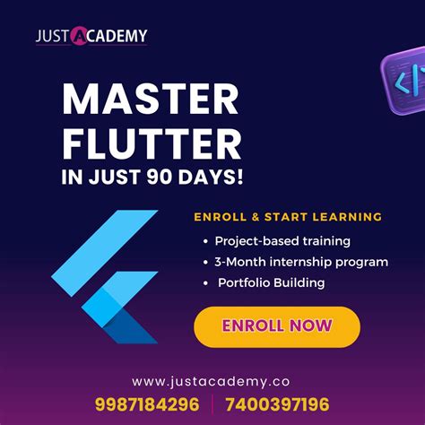 Justacademy Software Training Institute On Linkedin Masterflutter