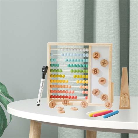 나무 프레임 주판 수학 조작 유치원 학습 장난감 교육용 구슬 계산 장난감 어린이 선물 소년 소녀 학습 및 교육