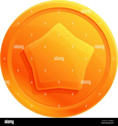 Badge Token Icon Cartoon Of Badge Token Vector Icon For Web Design