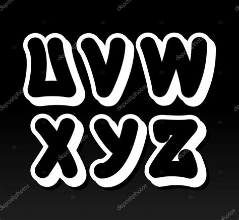 Graffiti Bubble Letters Alphabet A Z Design Infoupdate Org