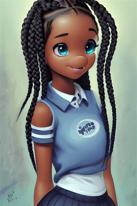 Adolescente Negra De Dibujos Animados Coqueta Y Sexy De Pixar