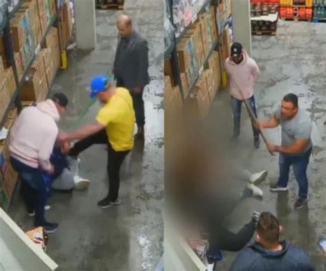 Notícias Dois homens são levados para o depósito de um supermercado e
