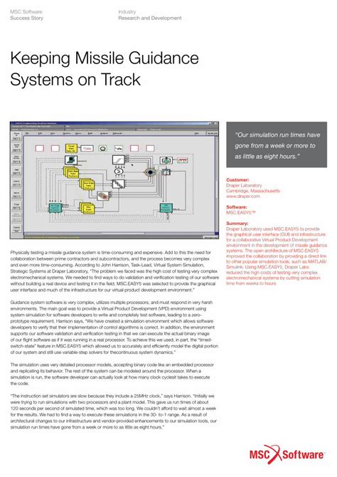 Pdf Keeping Missile Guidance Systems On Track Msc …d3e9xuvpzi1isd