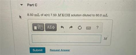 solved part a 25 0 ml of a n 14 8 mhcl solution diluted to