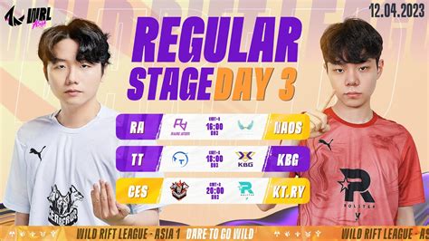 EN RA Vs NAOS TT Vs KBG CES Vs KT RY REGULAR STAGE DAY 3 WRL