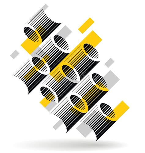 Cylinders Pattern Vector Abstract 3d Isometric Background Geometric Wallpaper With Rhythmic