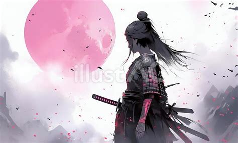 女性の侍イラスト No 24143209｜無料イラスト・フリー素材なら「イラストac」