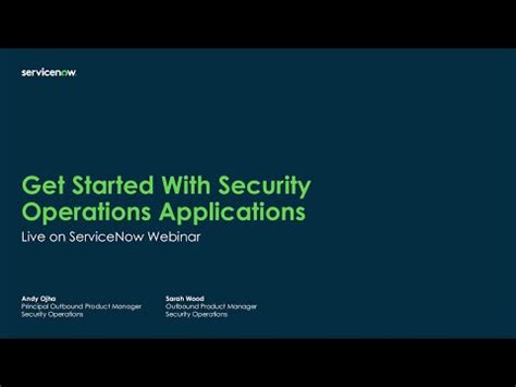 Get Started With Security Operations Applications Servicenow Community