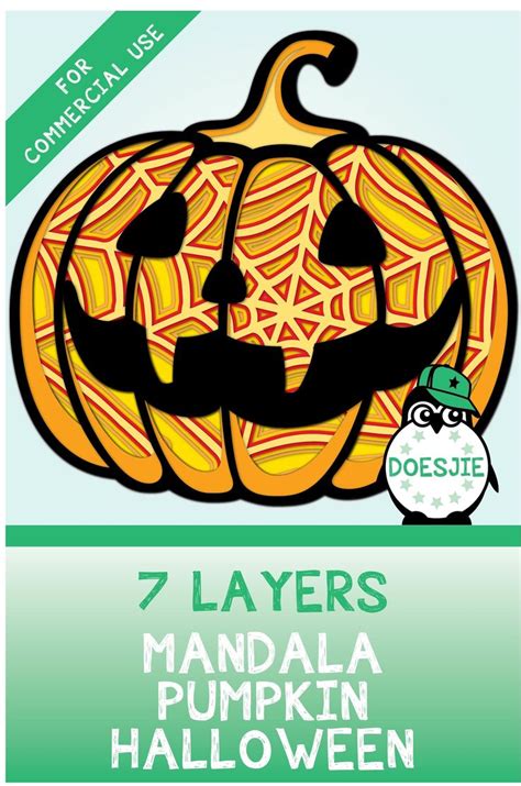 Pumpkin Halloween Multi Layer Mandala Svg Cut File Halloween Pumpkins