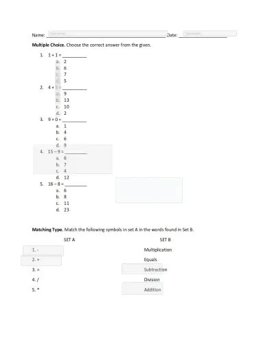 Worksheet Interactive Worksheet Edform