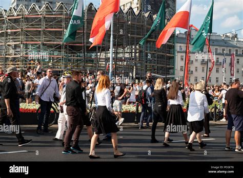 Warsaw Poland 01st Aug 2018 During The 74 Years After Warsaw