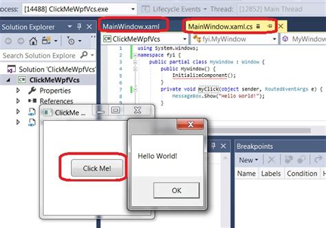 Wpf App With Vc Code In Visual Studio 2017