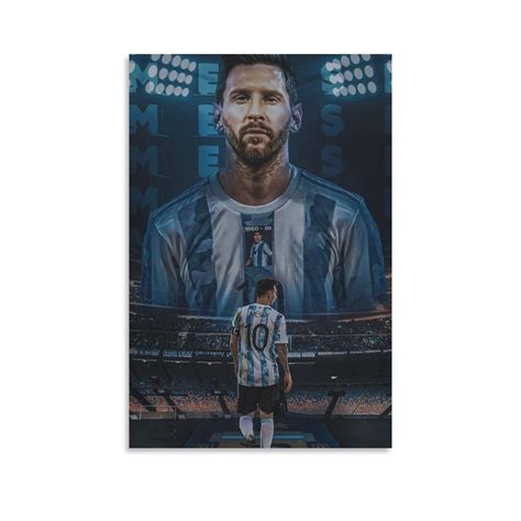 Buy Nitdodi Football Stars Cristiano Ronaldo And Lionel Messi Canvas Art Wall Decor Unframed