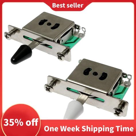 2 ชิ้น 5 Way Pickup Selector Toggle Switch สําหรับ St Sq Series กีตาร์ไฟฟ้า Shift Switchs ใน