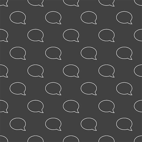 Premium Vector Speech Bubble Vector Concept Seamless Pattern Or