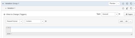 Request Payload Variation
