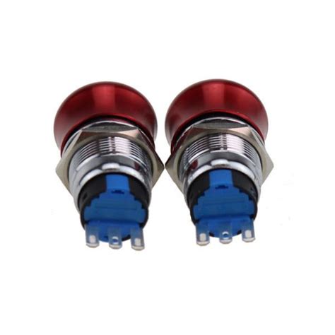 China Stainless Steel Emergency Stop Push Button Switch Mushroom Head