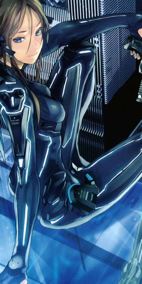 Завантажити шпалери на робочий стіл ПК Аніме Дівчина Пістолет Довге Волосся безкоштовно