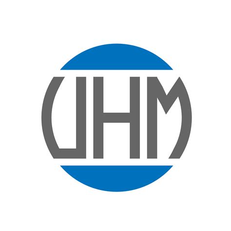 Uhm Letter Logo Design On White Background Uhm Creative Initials Circle Logo Concept Uhm