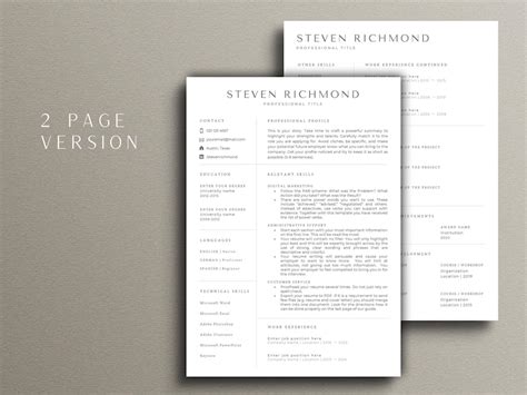 Functional Resume Skills Based Career Change Resume With Cover Letter Professional Resume