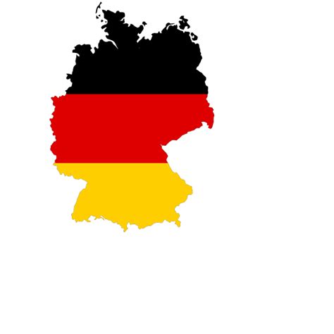 Map Of Germany With Flag Colors Free Svg