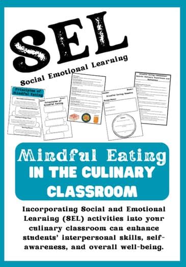 Sel Activities Bundle For The Culinary Classroom Middle School And High