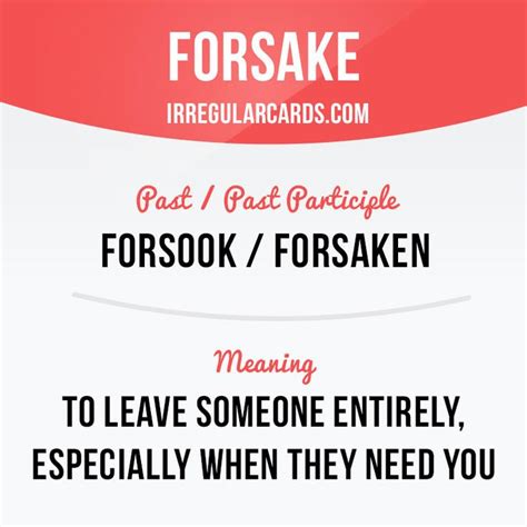 Definition Forsake Hotsell