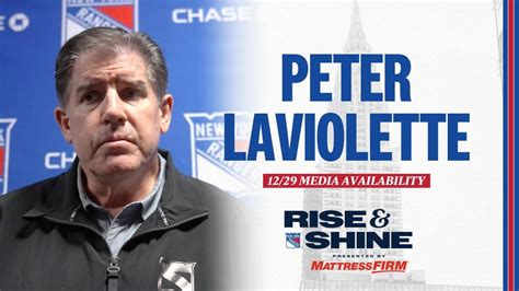 Pregame Laviolette New York Rangers