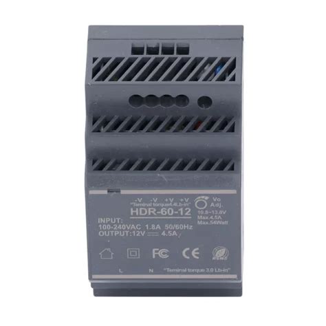 ALIMENTATION À DÉCOUPAGE Montée Sur Rail Portable 60 W Facile à