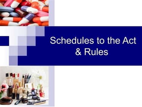 Drug And Cosmetic Act And Its Rule Pptx