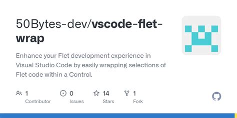 GitHub 50Bytes Dev Vscode Flet Wrap Enhance Your Flet Development