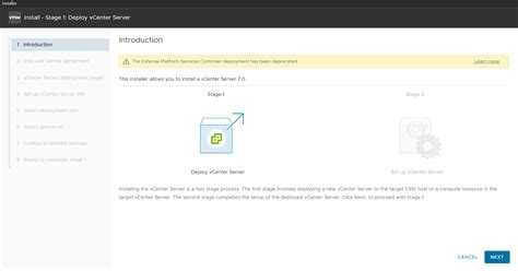 Installing VMware VCenter Server Omniverse Deployment