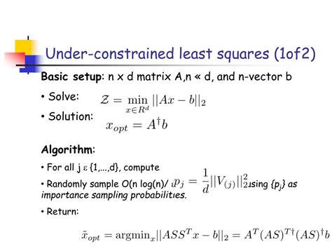 Ppt Fast Approximation Of Matrix Coherence And Statistical Leverage Powerpoint Presentation